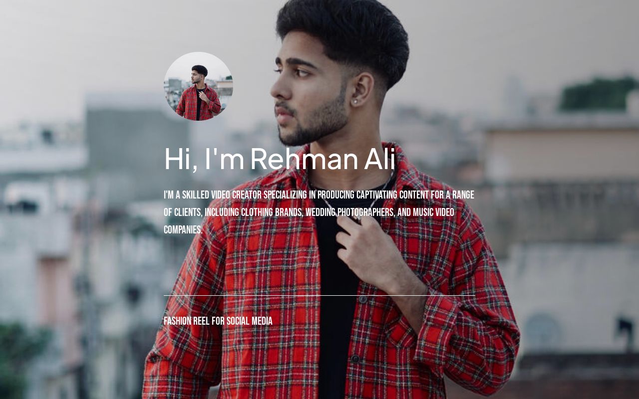 Rehman Ali's Portfolio